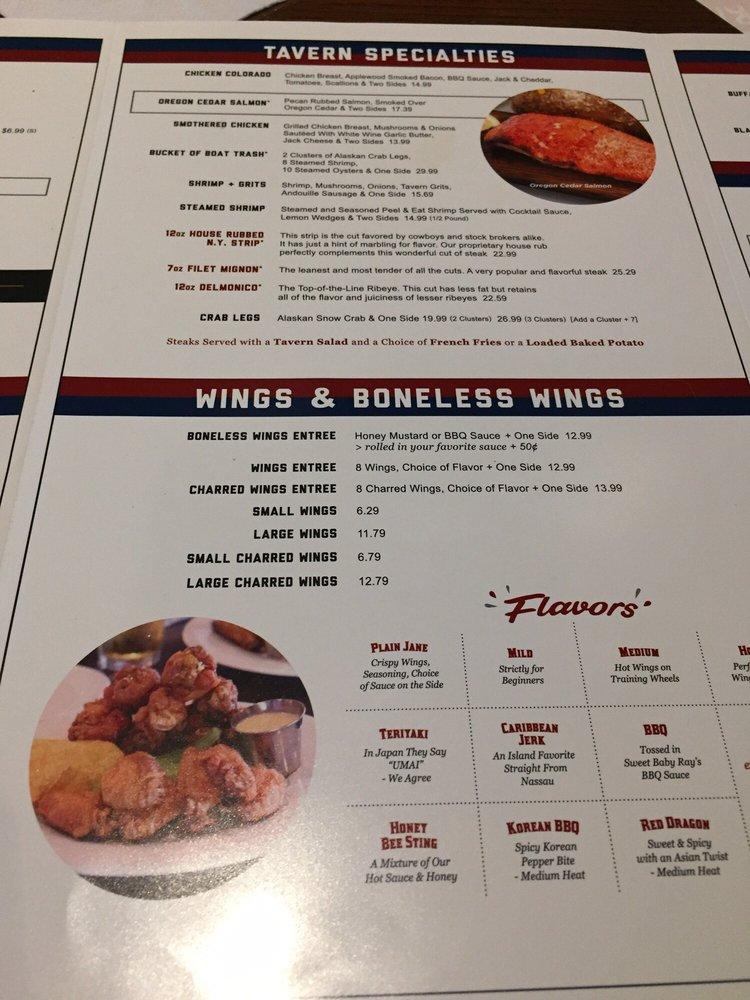 Menu at Hickory Tavern pub & bar, Cary, Parkside Main St