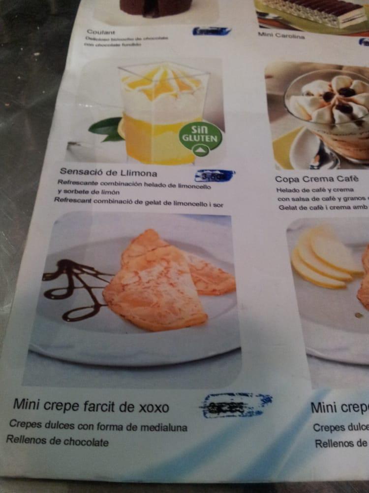 Carta de Restaurant Melvin, Vilaseca