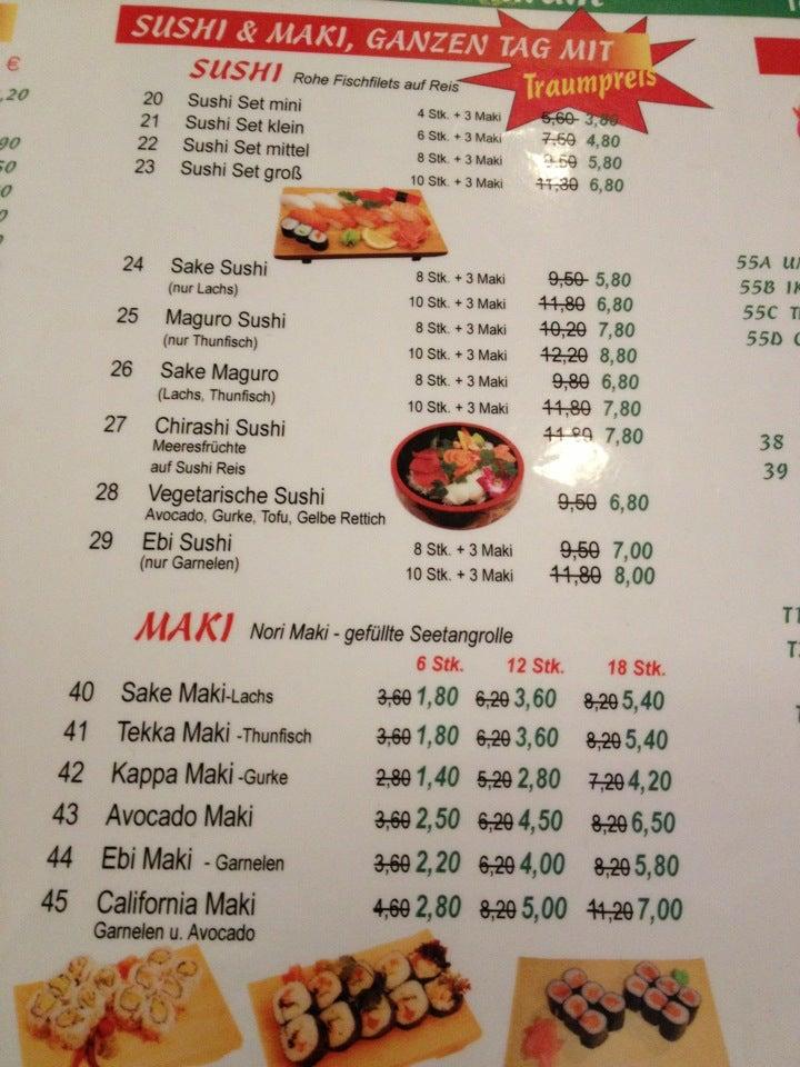 Menu at Soya restaurant, Vienna, Mariahilfer Str. 81