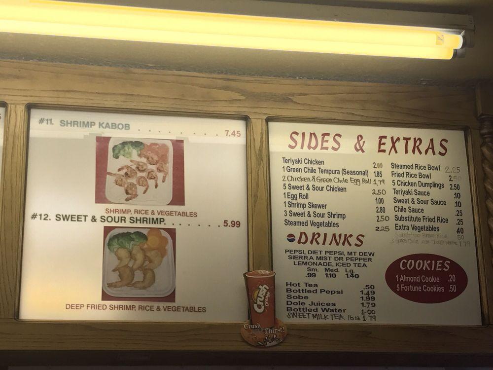 Menu at Teriyaki Chicken House fast food, Las Cruces
