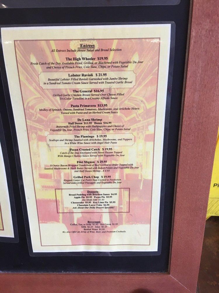 Menu at 1912 Restaurant, Pensacola