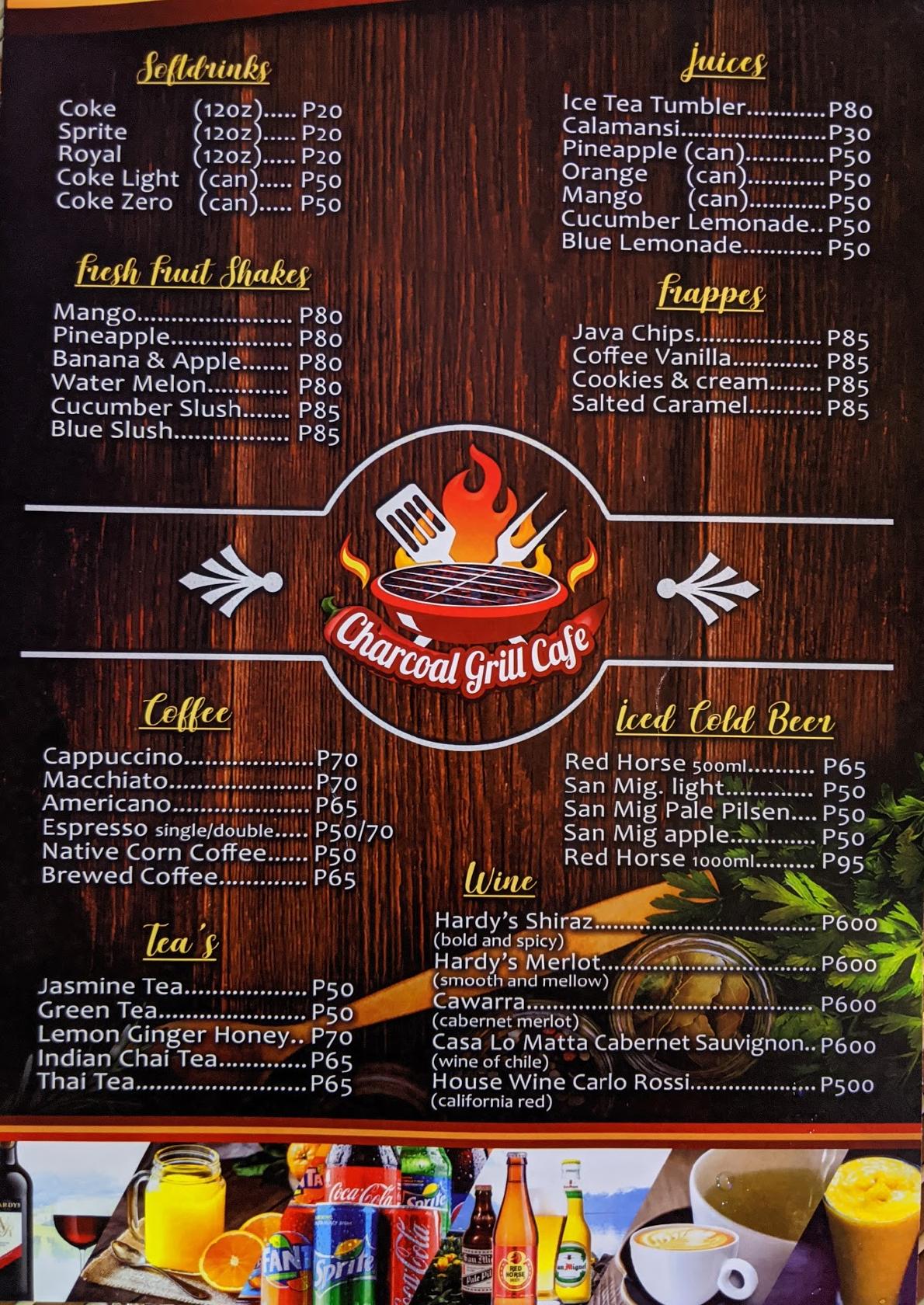 Menu at Spicy restaurant, Dumaguete