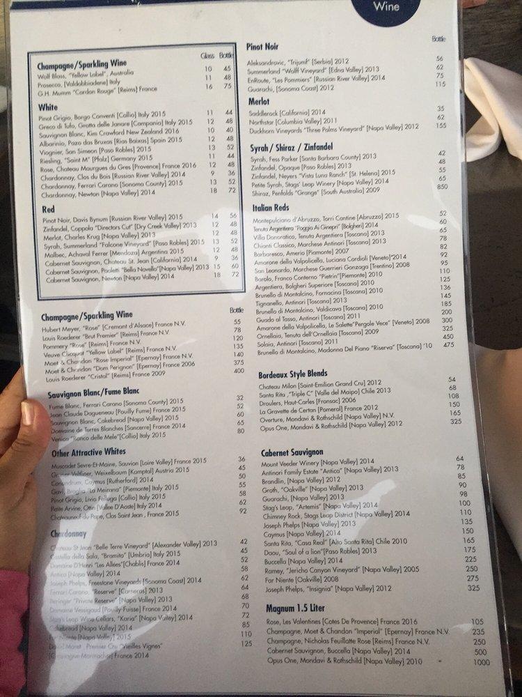 Menu at Moonshadows Malibu pub & bar, Malibu