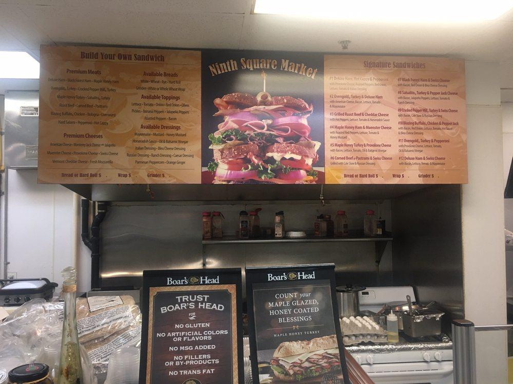 Menu at Ninth Square Market, New Haven, 89 George St