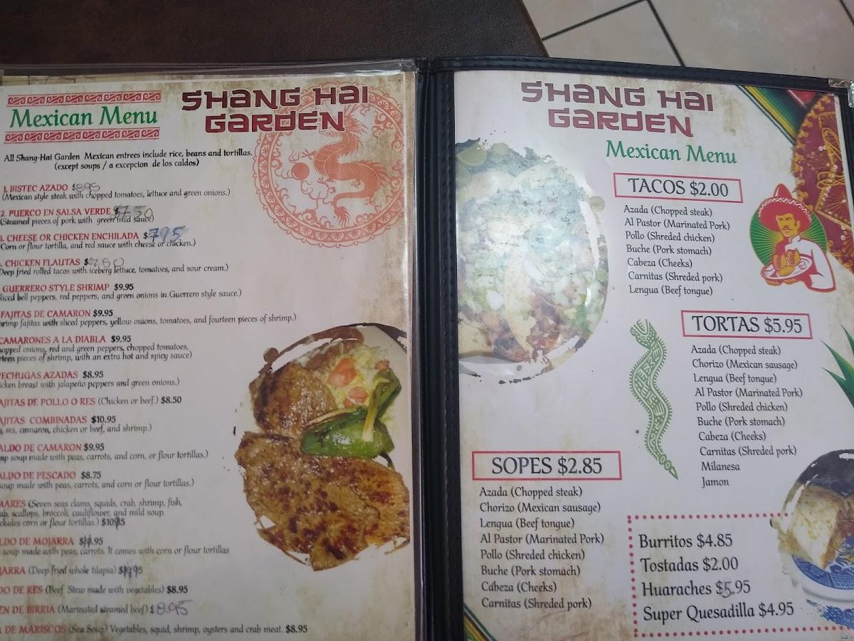 Menu at Shang-Hai restaurant, Omaha