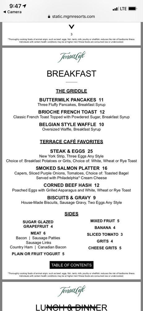 Menu at Atrium Cafe, Biloxi, 875 Beach Boulevard