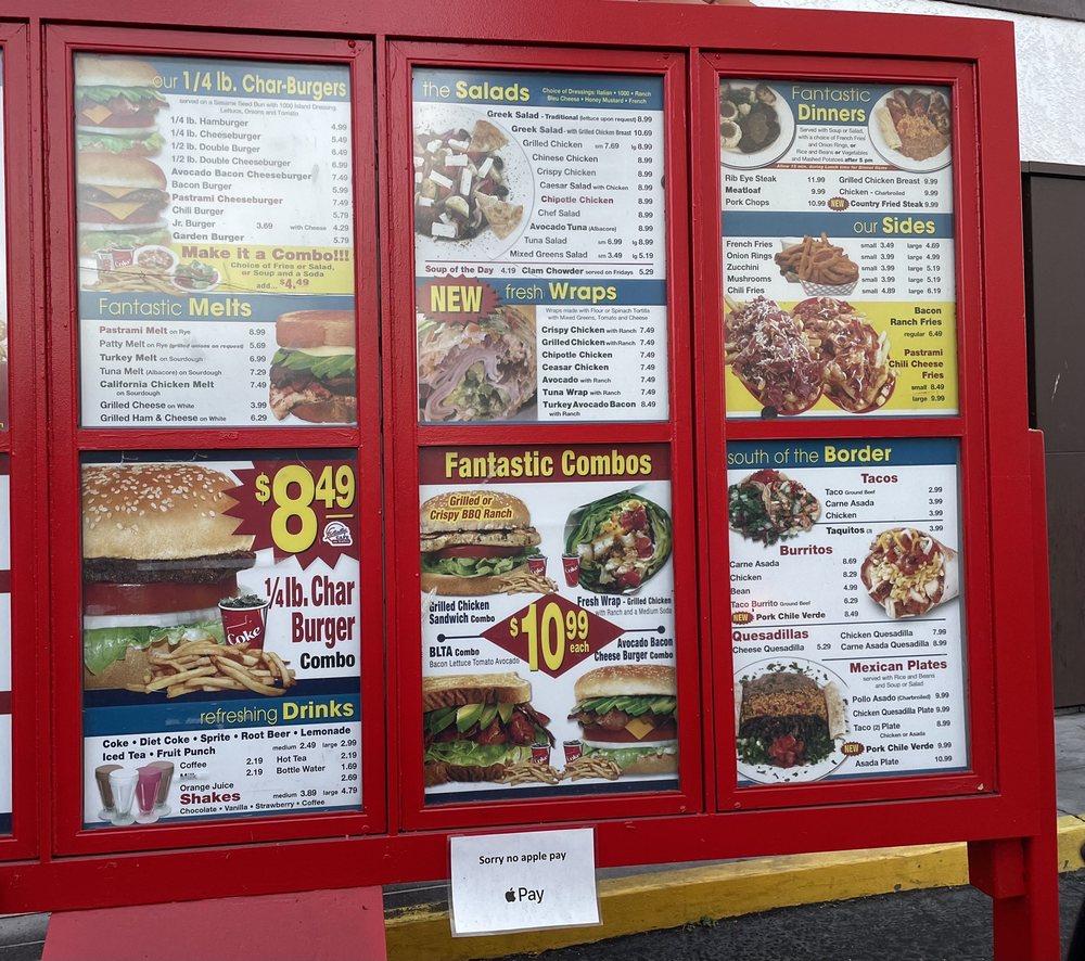 Menu at Fantastic Cafe, Rancho Palos Verdes, N Gaffey St