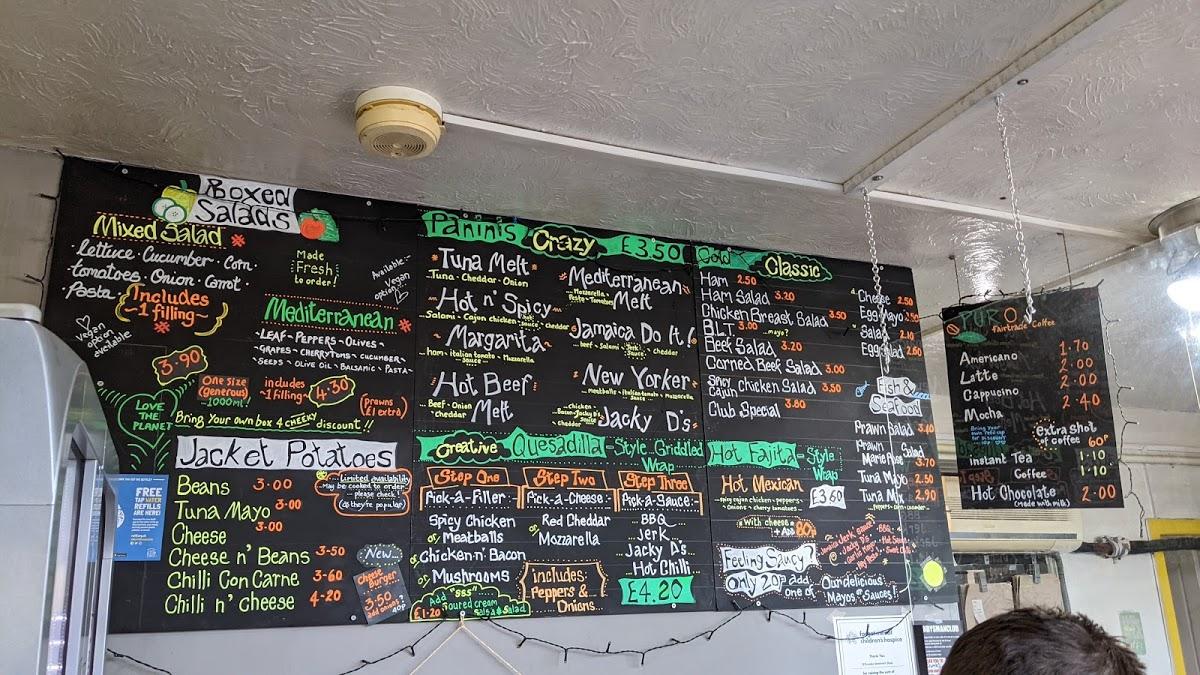Menu at O'Crumbs restaurant, Elland