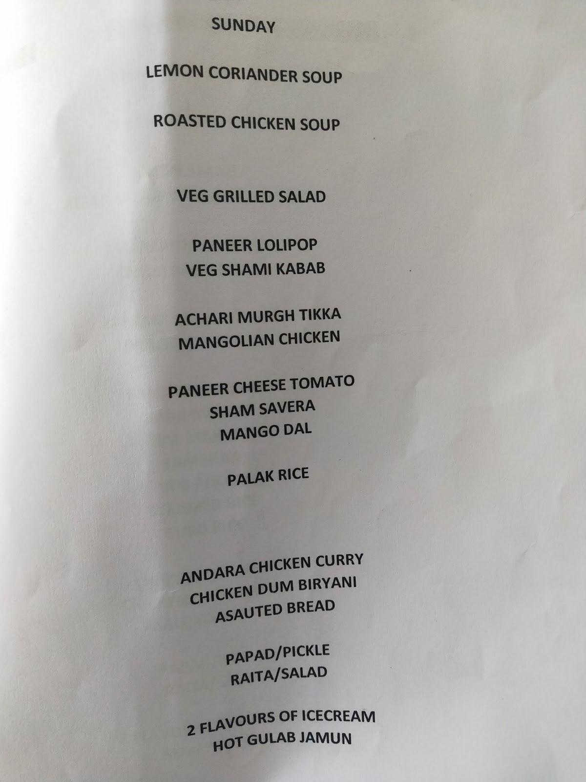 Menu at Swaddesh Chef's House, Hyderabad, Plot no. 113 - 115