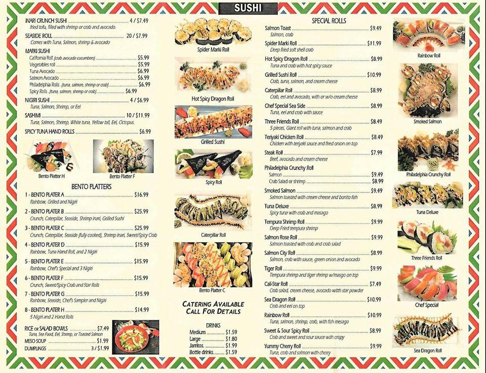 Menu at Bento Cafe, Wichita