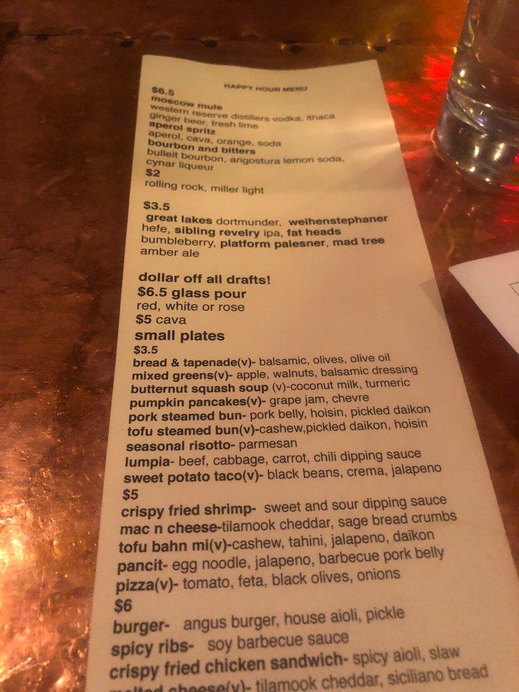 Menu at Fat Cats pub & bar, Cleveland