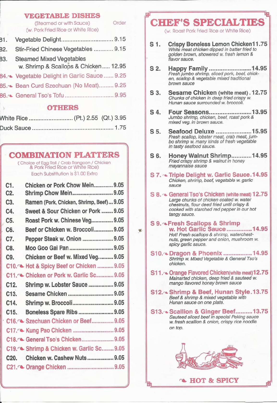 Menu at Panda Market pizzeria, Buxton