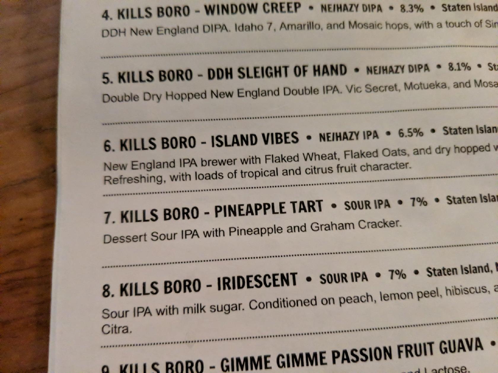Menu at Craft House pub & bar, Bayonne
