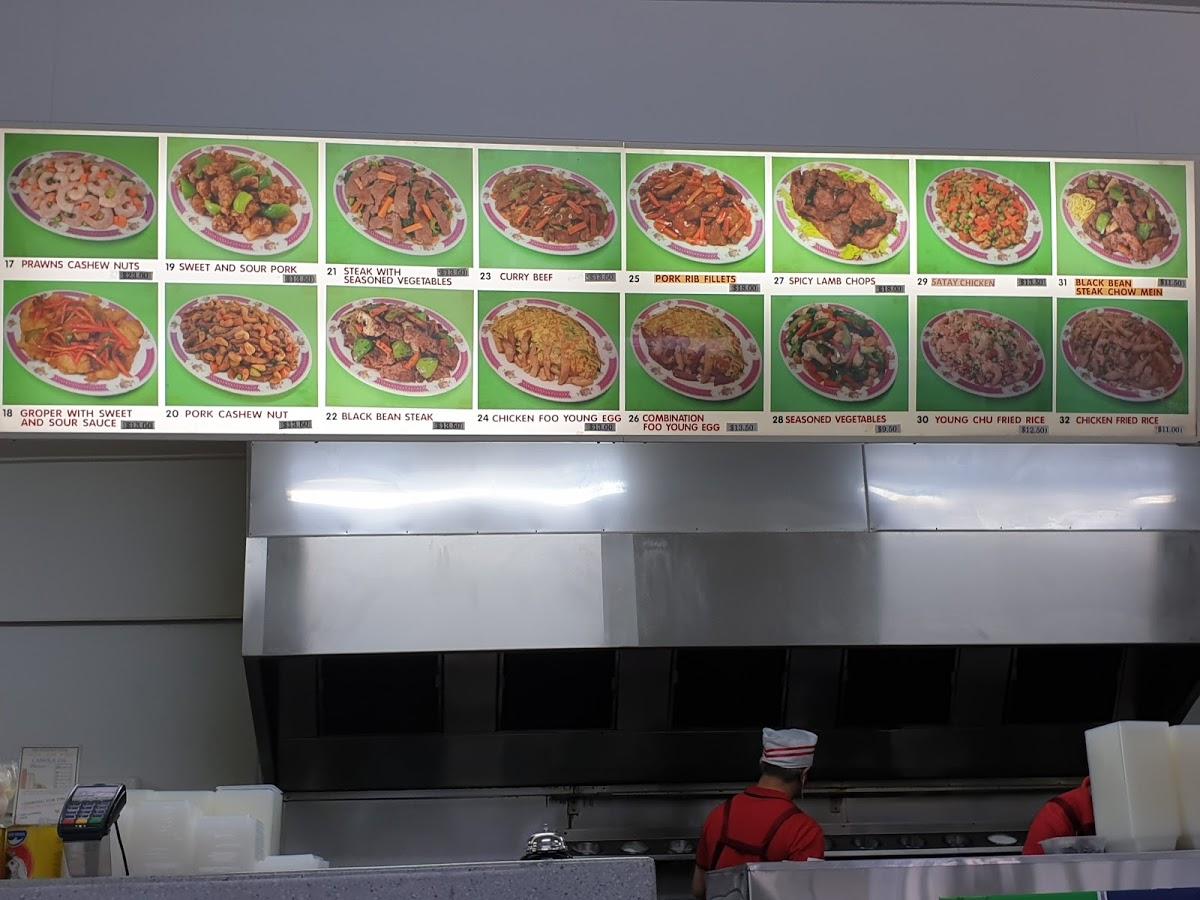 Menu at Jumbo Food Centre restaurant, Christchurch