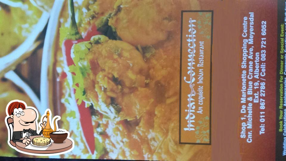 Indian Connection restaurant, Johannesburg, Shop-1 - Restaurant menu ...