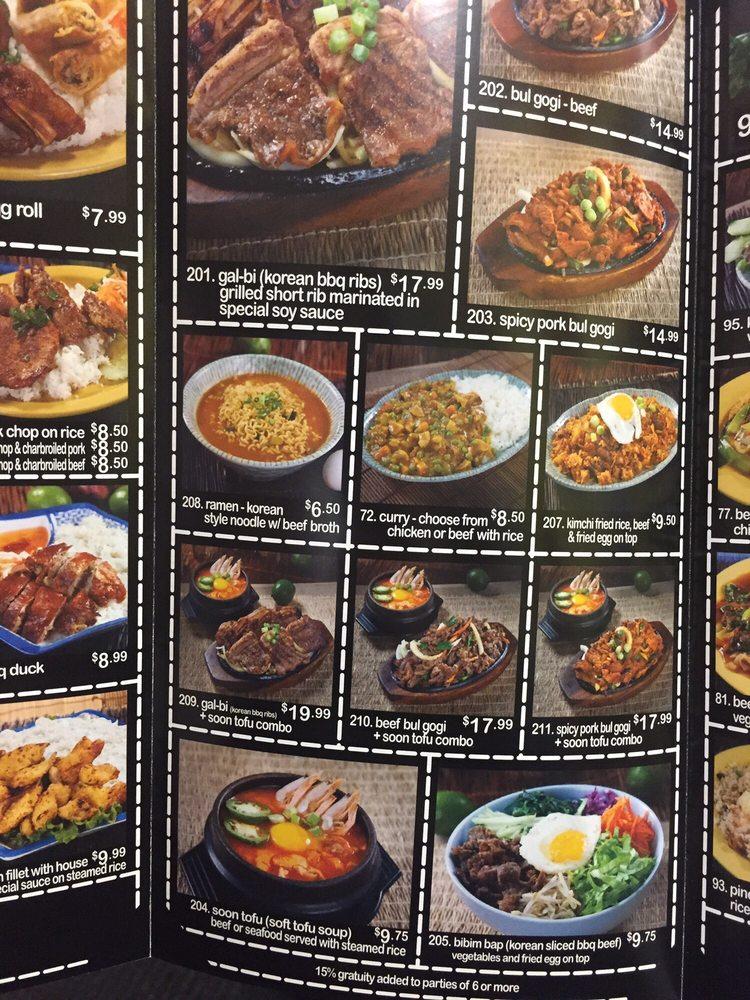 Carta del restaurante Kaiju Noodle House, Azusa