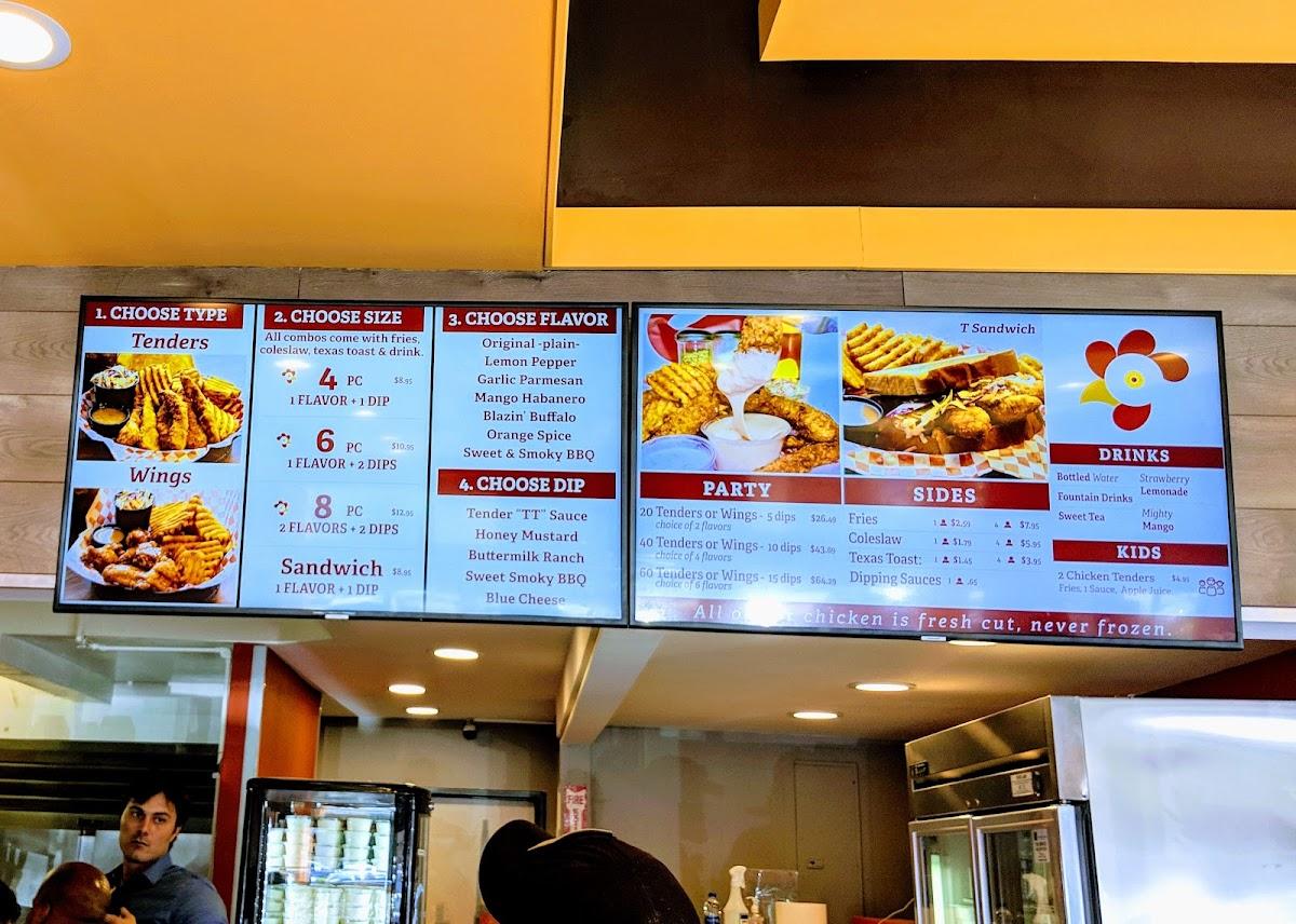 Menu at Top Tenders & Wings - Torrance restaurant, Torrance