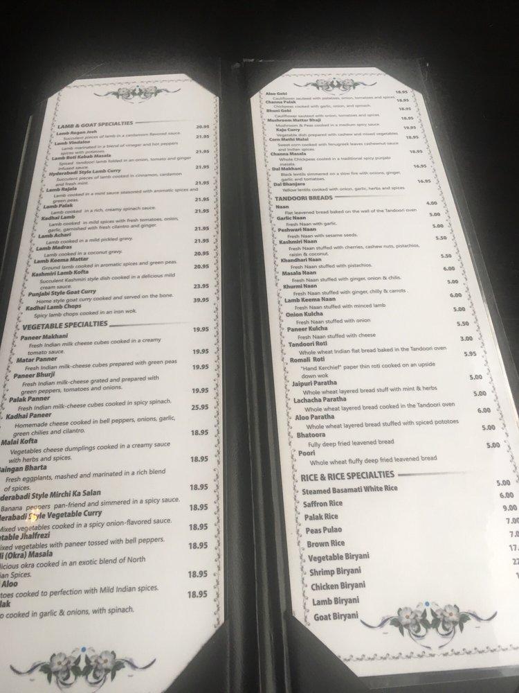 Menu at India House Restaurant Chicago, Chicago, 59 W Grand Ave