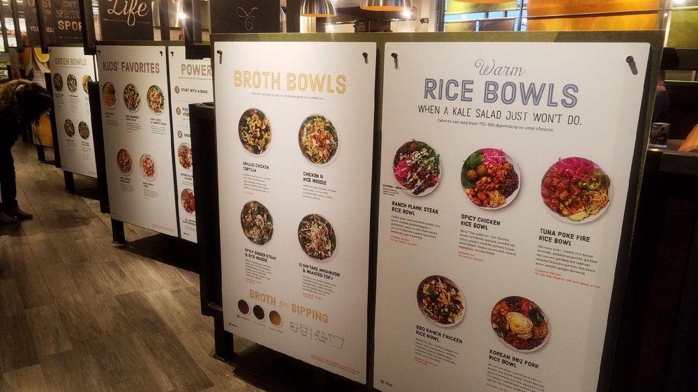 Menu at CoreLife Eatery restaurant, Fort Wayne