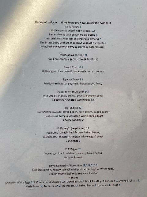 Carta del pub y bar Fed & Watered, Londres