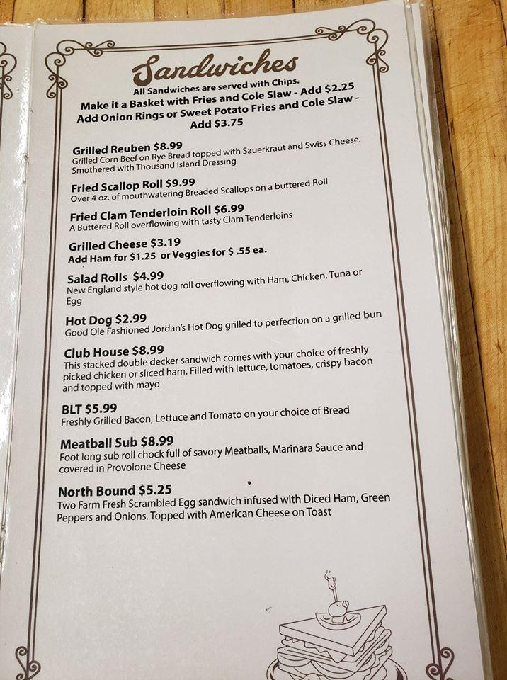 Menu at 95-Er Market restaurant, Howland