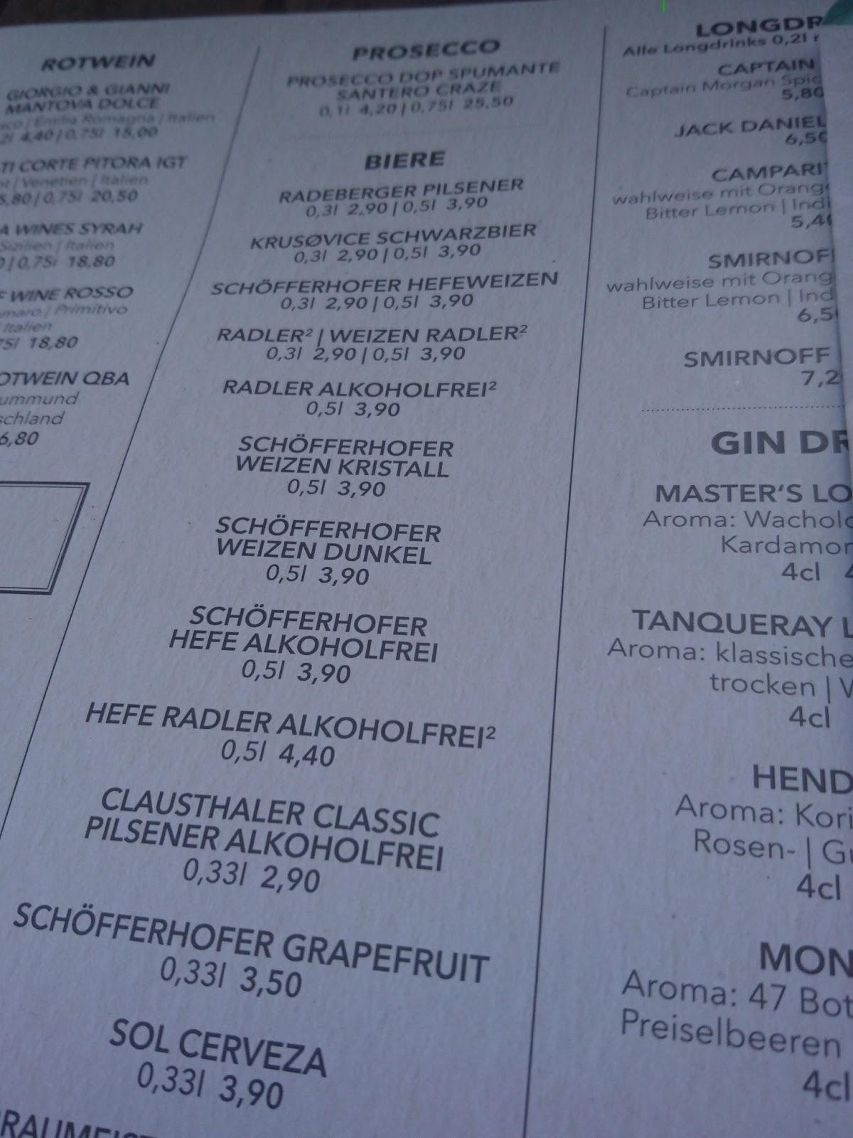 Speisekarte von Aposto Mainz pub & Bar, Mainz