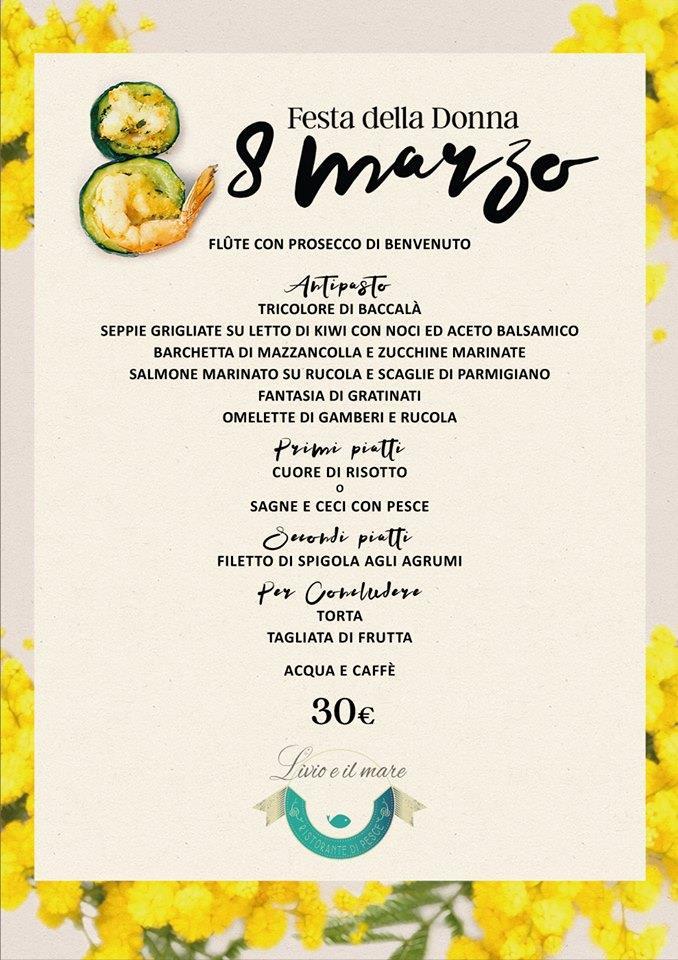 Menu at Livio E Il Mare restaurant, Pescara