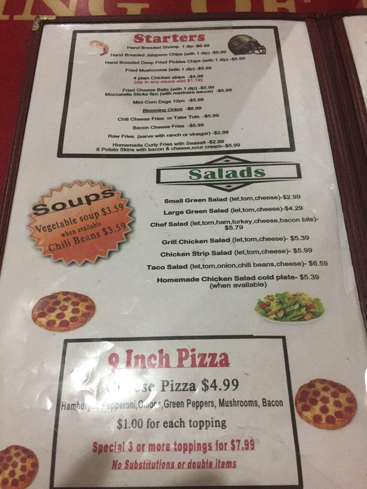 Menu at Buford Sports Cafe, USA, N Rocky River Rd