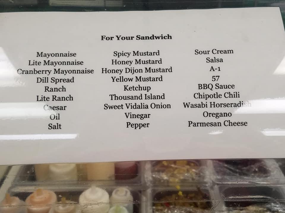 Menu at First Street Deli restaurant, Independence