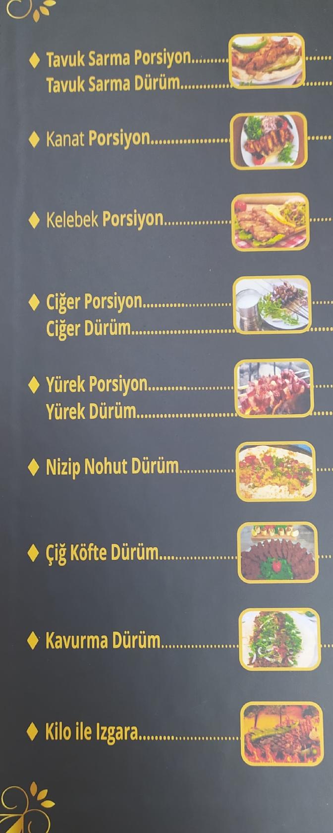 Menu at Kalkan Döner Kebab Salonu, Gaziantep