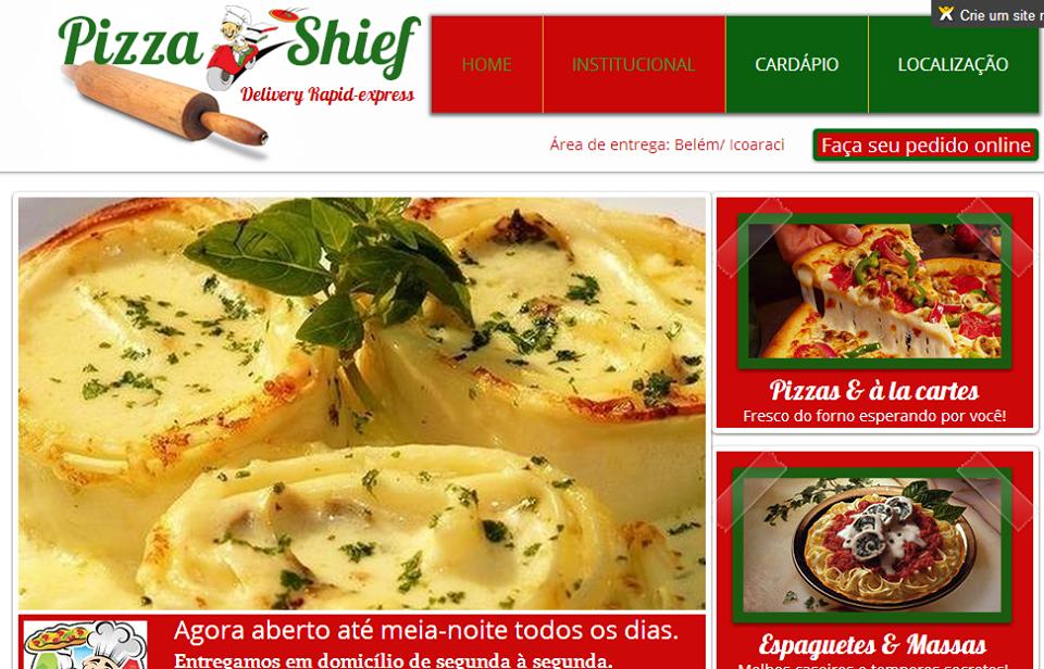 Menu at Pizza Shef Delivery pizzeria, Mosqueiro