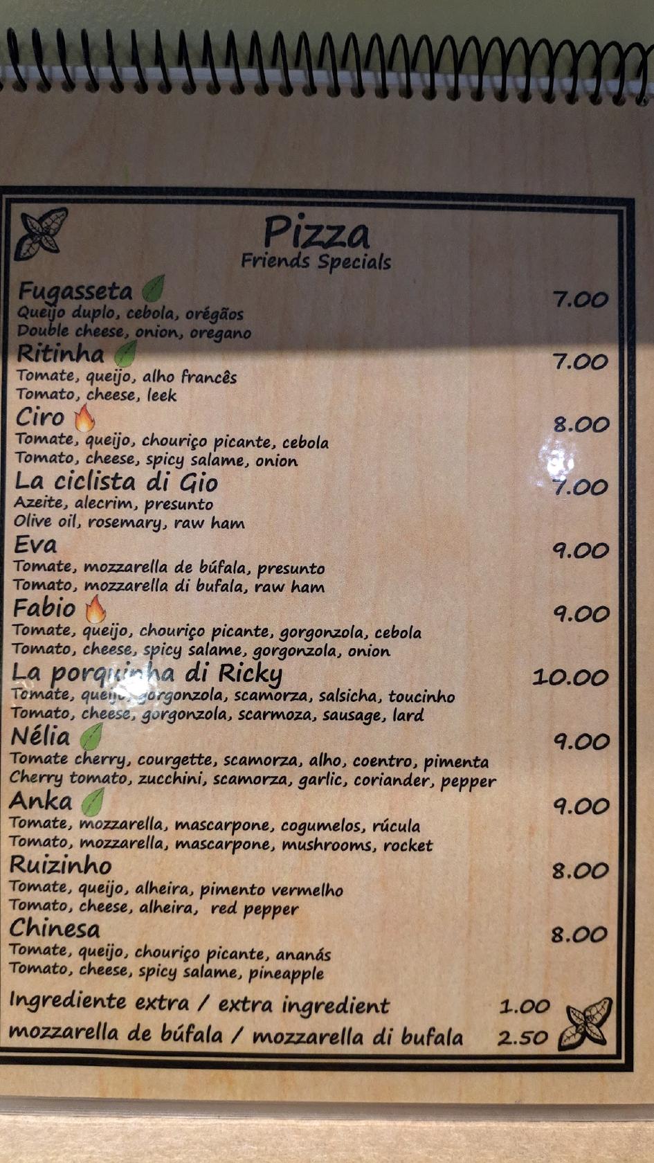 Menu em Funky Donkey Pizza restaurante, Ferrel