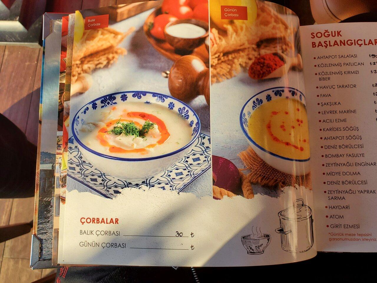 Menu at Kuleli Yakamoz Restaurant, Istanbul, Kuleli Cd. No:69