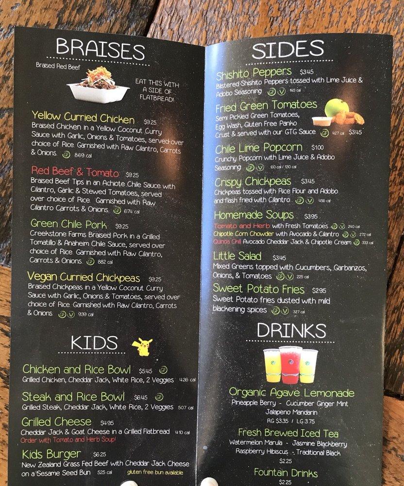 Menu at Green Tomato Grill - Brea restaurant, Brea