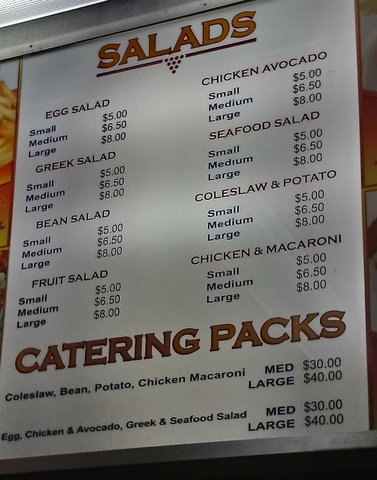 Menu at Hi5 Chicken restaurant, Cranbourne West