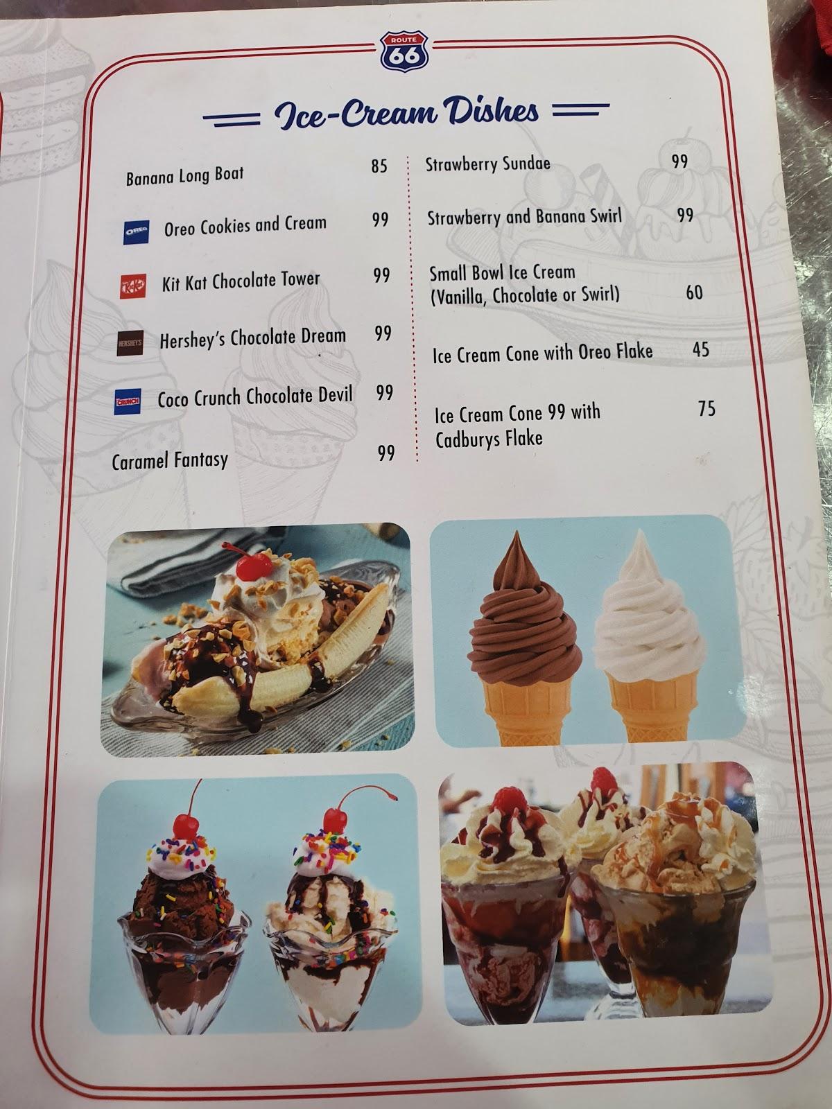 Menu at Route 66 Diner Pattaya restaurant, Pattaya City, 36/8 Siam ...