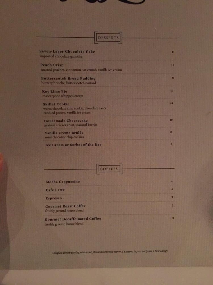 Menu at Abe & Louie's pub & bar, Boston