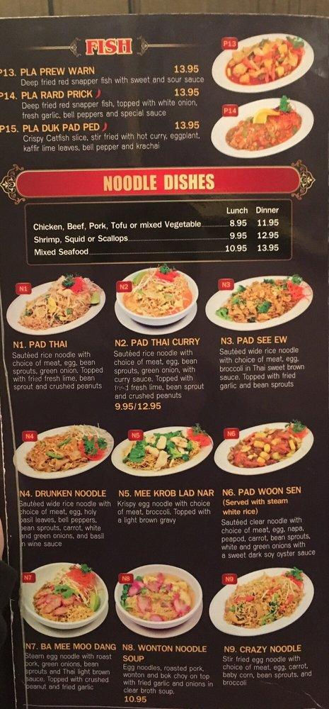 Menu at Thai Kitchen restaurant, Warren, Dequindre Rd