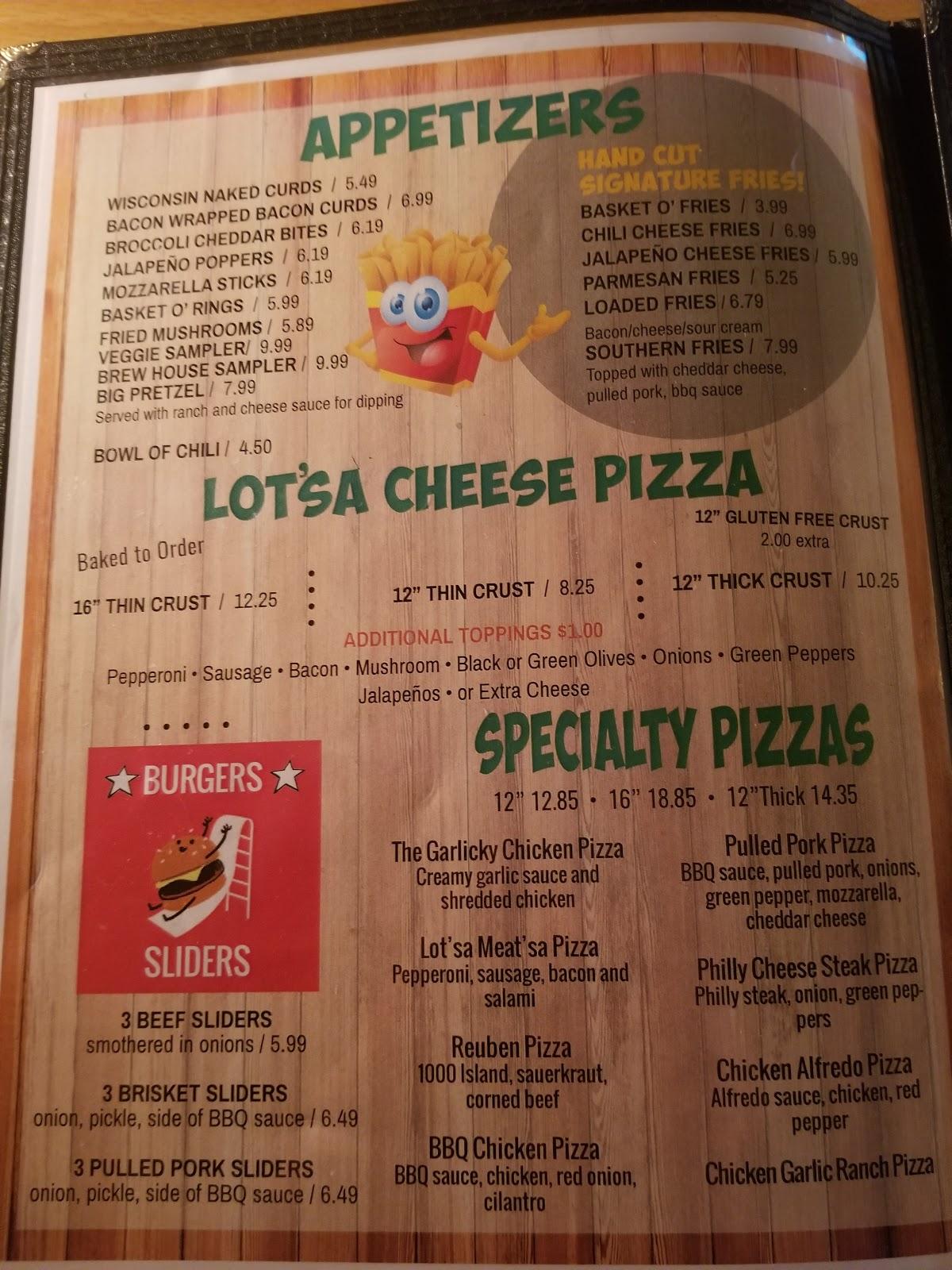 Menu at Burgers Bar & Grill Phillips, Phillips