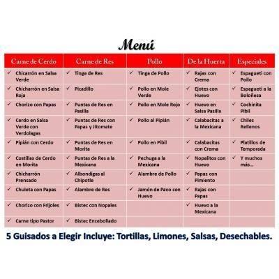 Menu at Taquizas, postres y antojitos ameca, Ameca