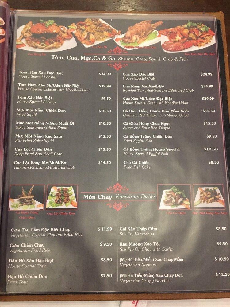 Menu at Oc & Lau Restaurant, Garden Grove, Garden Grove Blvd
