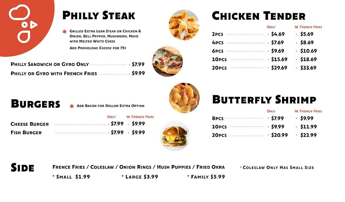 Menu at The Fried Flavor fast food, Riverview