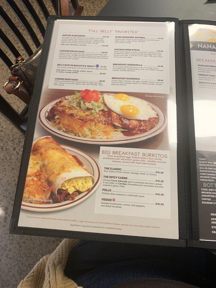 Menu at Weck’s restaurant, Las Cruces