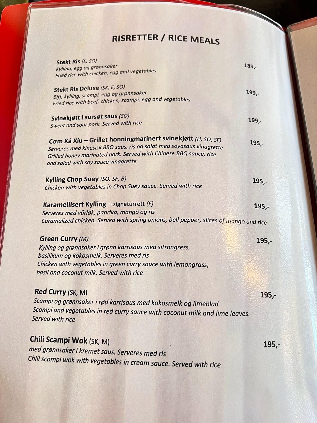 Menu at Enjoy Saigon Restaurant & Take away, Bergen