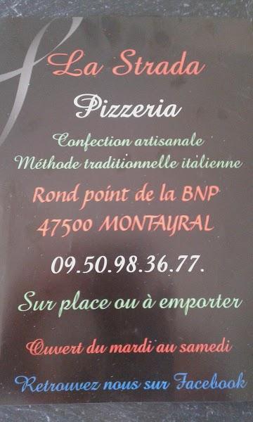 Menu au LA STRADA pizzeria, Montayral