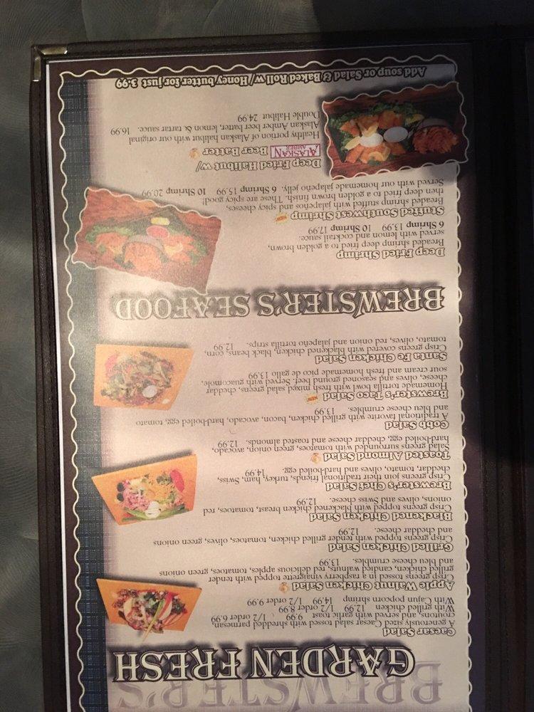 Menu at Brewsters Restaurant, Fairbanks, Airport Way