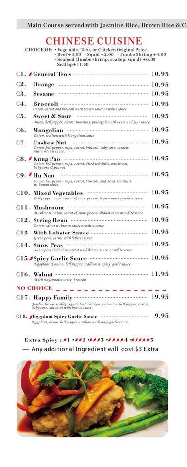 Menu at Malay Thai Kitchen restaurant, Levittown