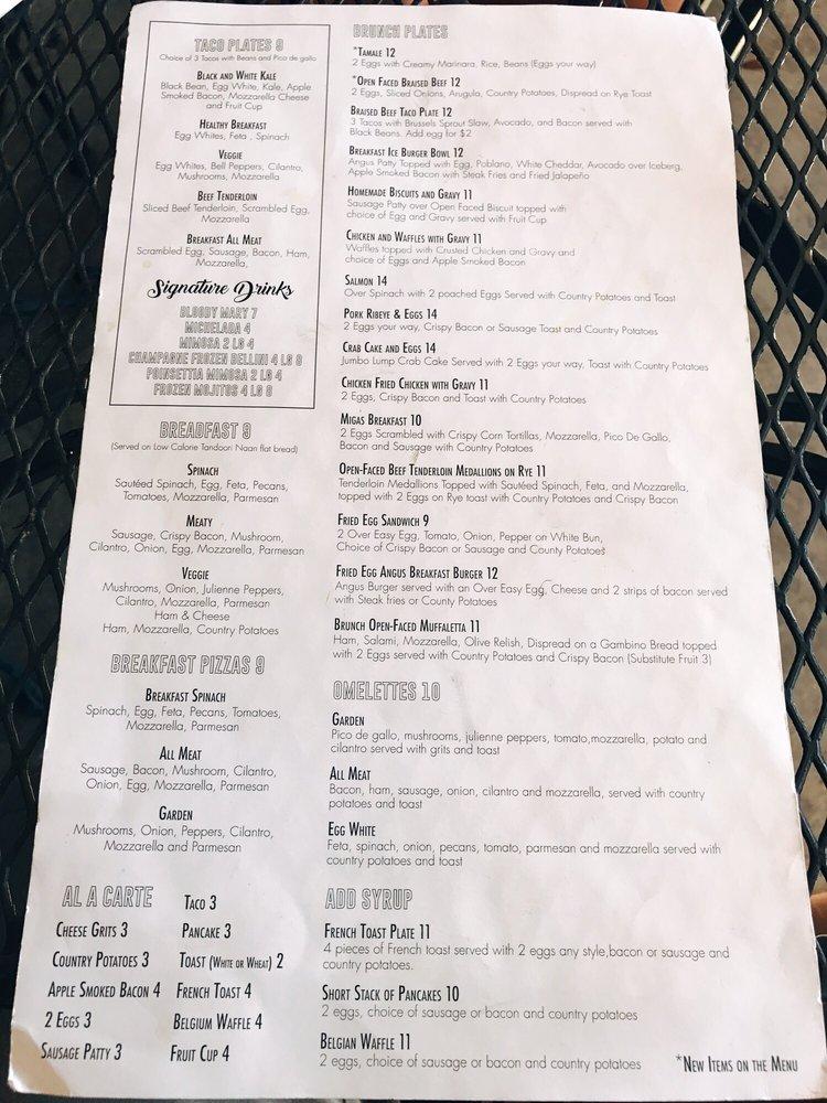 Menu at District 7 Grill restaurant, Houston, Hutchins St