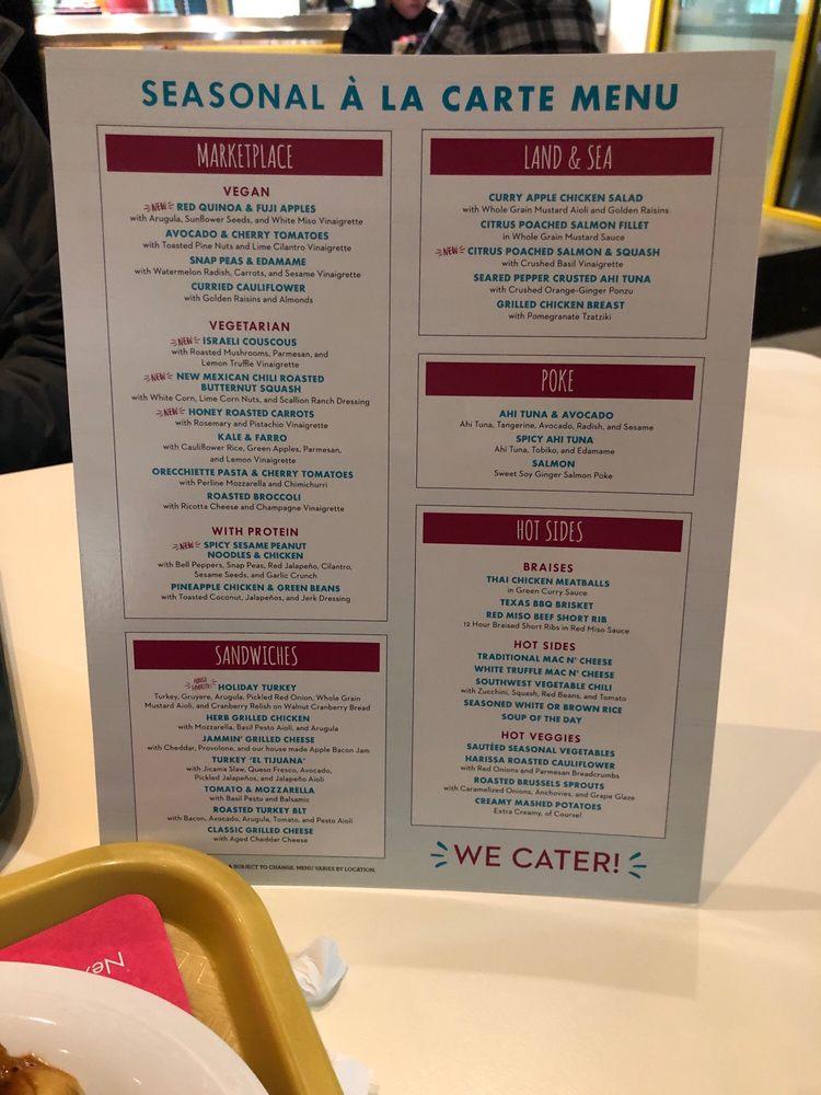 Menu at Lemonade - Del Amo cafe, Torrance