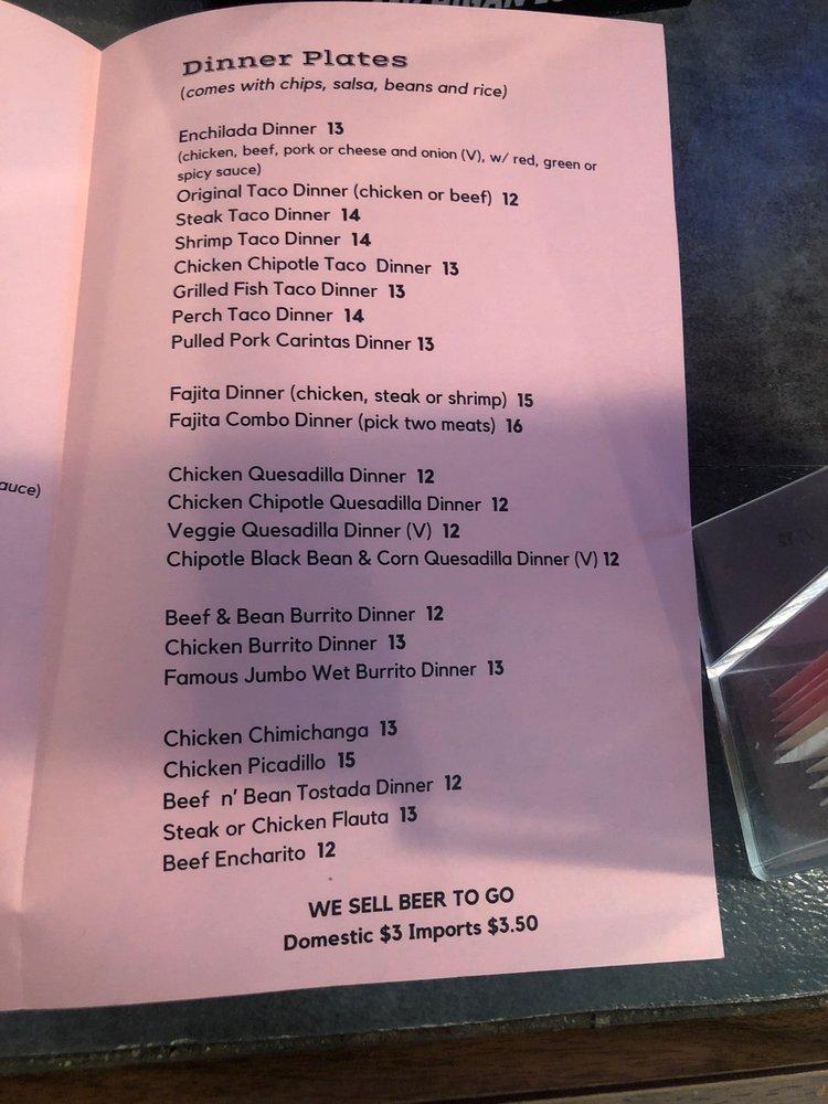 Menu at La Cina restaurant, Detroit